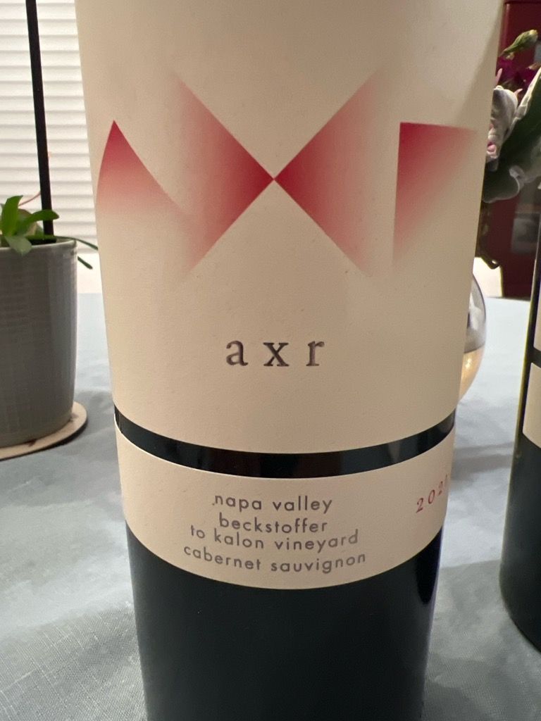2021 AXR Cabernet Sauvignon Beckstoffer To Kalon Vineyard, USA ...
