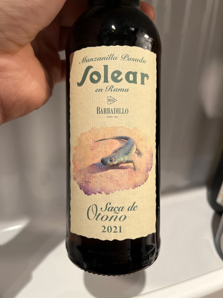 2021 Barbadillo Pasada Solear en Rama Saca de Otoño 2019, Spain ...