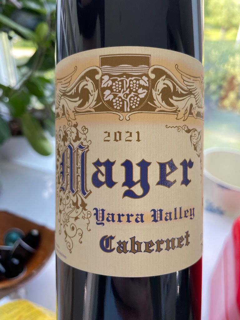 2021 Mayer Cabernet, Australia, Victoria, Port Phillip, Yarra Valley ...