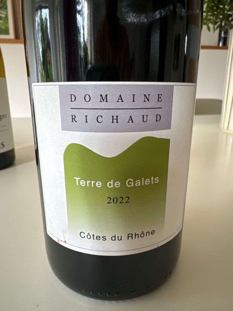 2022 Domaine Richaud Côtes du Rhône Terres de Galets, France, Rhône ...