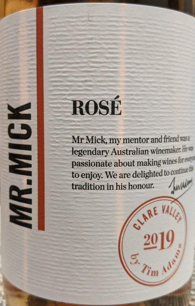 2019 Mr. Mick Rosé, Australia, South Australia, Mount Lofty Ranges ...