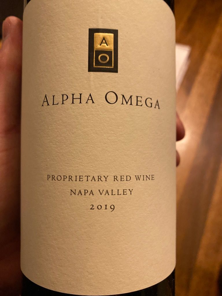 2019 Alpha Omega Proprietary Red Wine Napa Valley, USA, California ...