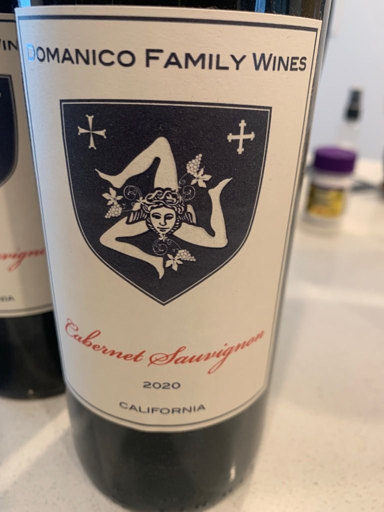 2020 Domanico Family Wines Cabernet Sauvignon Salvatore Vineyards, USA ...