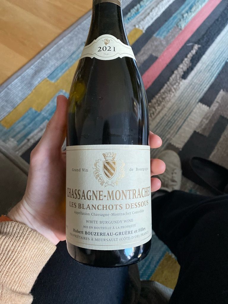 2021 Hubert Bouzereau-Gruère et Filles Chassagne-Montrachet Les ...