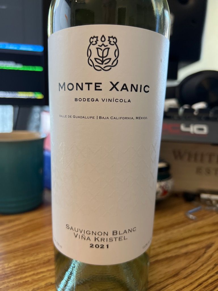 2022 Monte Xanic Sauvignon Blanc Viña Kristel, Mexico, Baja California ...