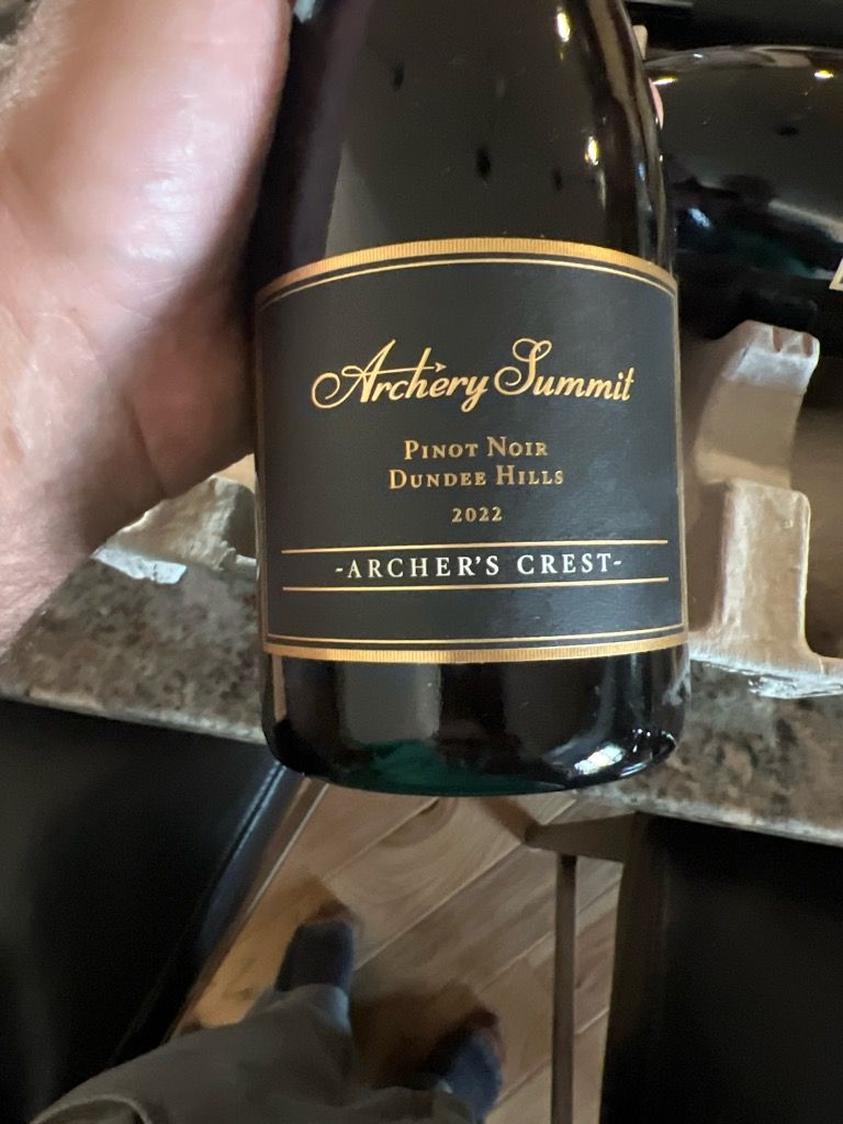 2022 Archery Summit Pinot Noir Archer's Crest, USA, Oregon, Willamette ...