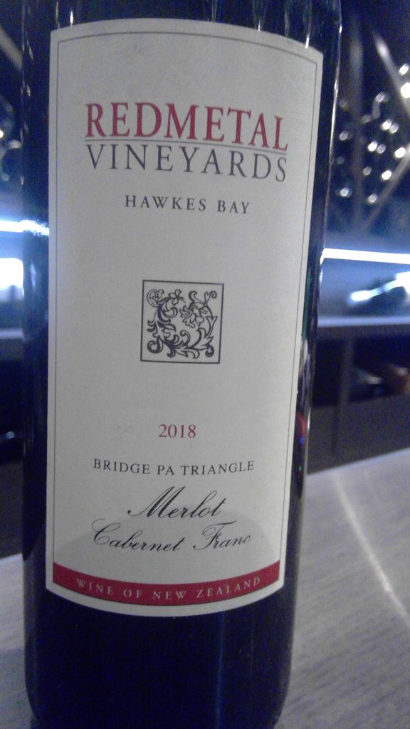 2019 Red Metal Vineyards Merlot/Cabernet Franc, New Zealand, North ...