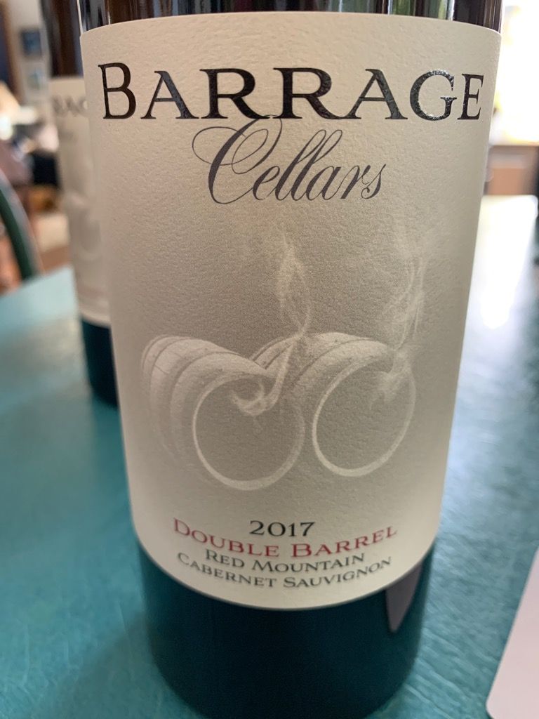 2017 Barrage Cellars Cabernet Sauvignon Double Barrel, USA, Washington ...