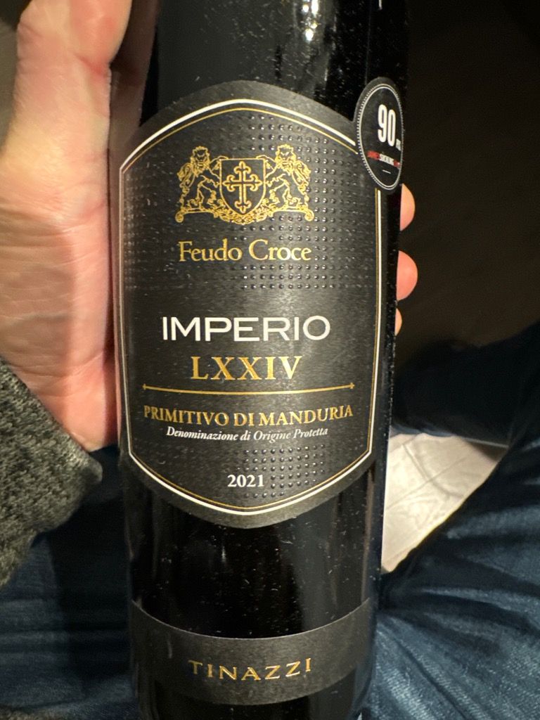 2021 Feudo Croce Primitivo di Manduria Imperio LXXIV, Italy, Puglia ...