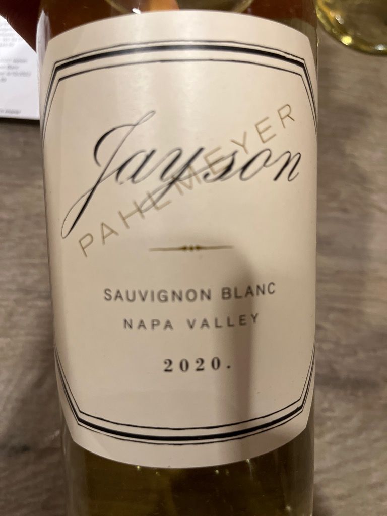 2020 Pahlmeyer Sauvignon Blanc Jayson, USA, California, Napa Valley ...