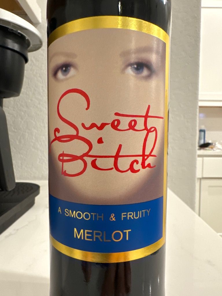 2021 Sweet Bitch Merlot, USA, California, Central Coast, Monterey ...