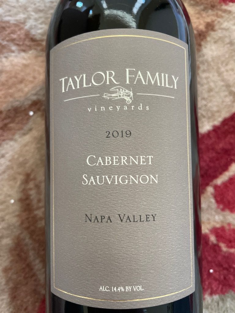 2019 Taylor Family Vineyards Cabernet Sauvignon Napa Valley, USA ...
