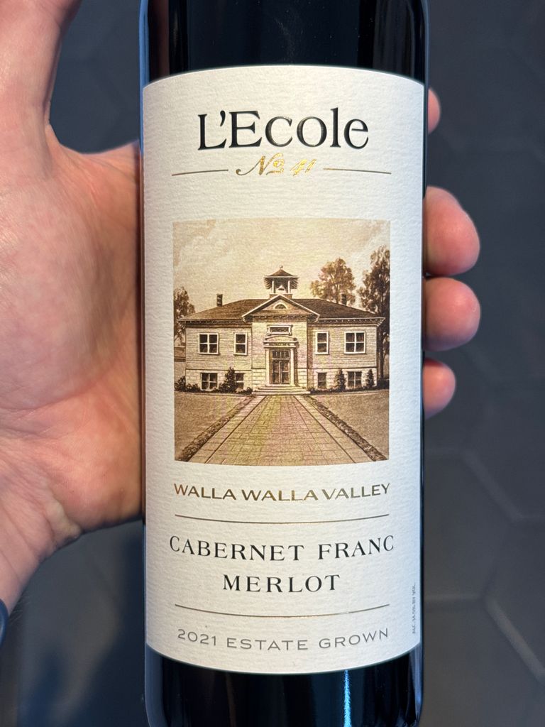2021 L'Ecole No. 41 Merlot Cabernet Franc, USA, Washington, Columbia ...