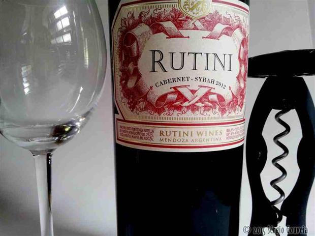 2012 Rutini Cabernet Sauvignon - Syrah, Argentina, Mendoza, Valle de ...