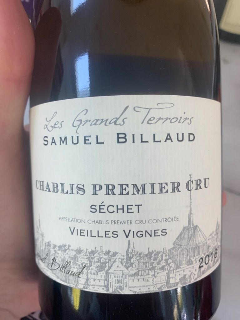 2018 Samuel Billaud Chablis 1er Cru Séchet Vieilles Vignes, France ...