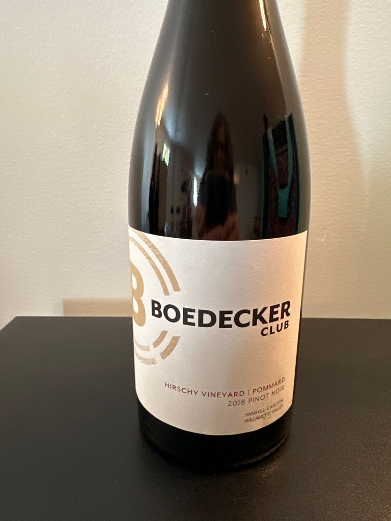 2018 Boedecker Cellars Pinot Noir Club Selection, USA, Oregon ...