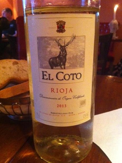 2013 Bodegas El Coto Rioja Blanco, Spain, La Rioja, Rioja - CellarTracker
