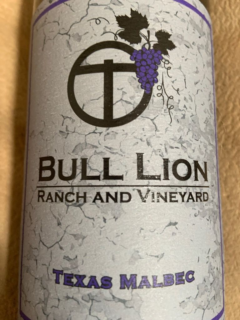 2021 Bull Lion Ranch and Vineyard Malbec, USA, Texas - CellarTracker