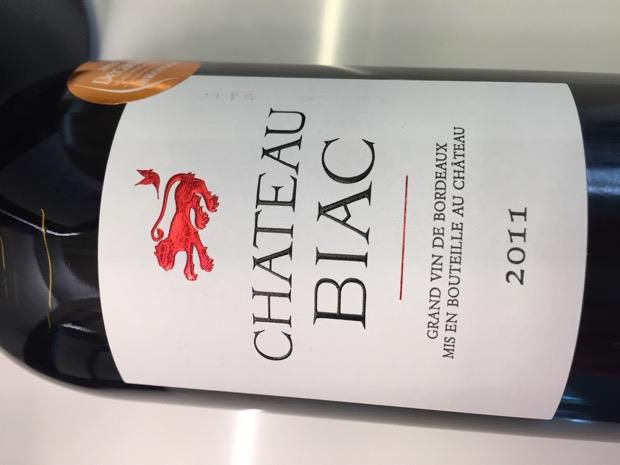 2011 Château Biac, France, Bordeaux, Entre-Deux-Mers, Cadillac Côtes de ...