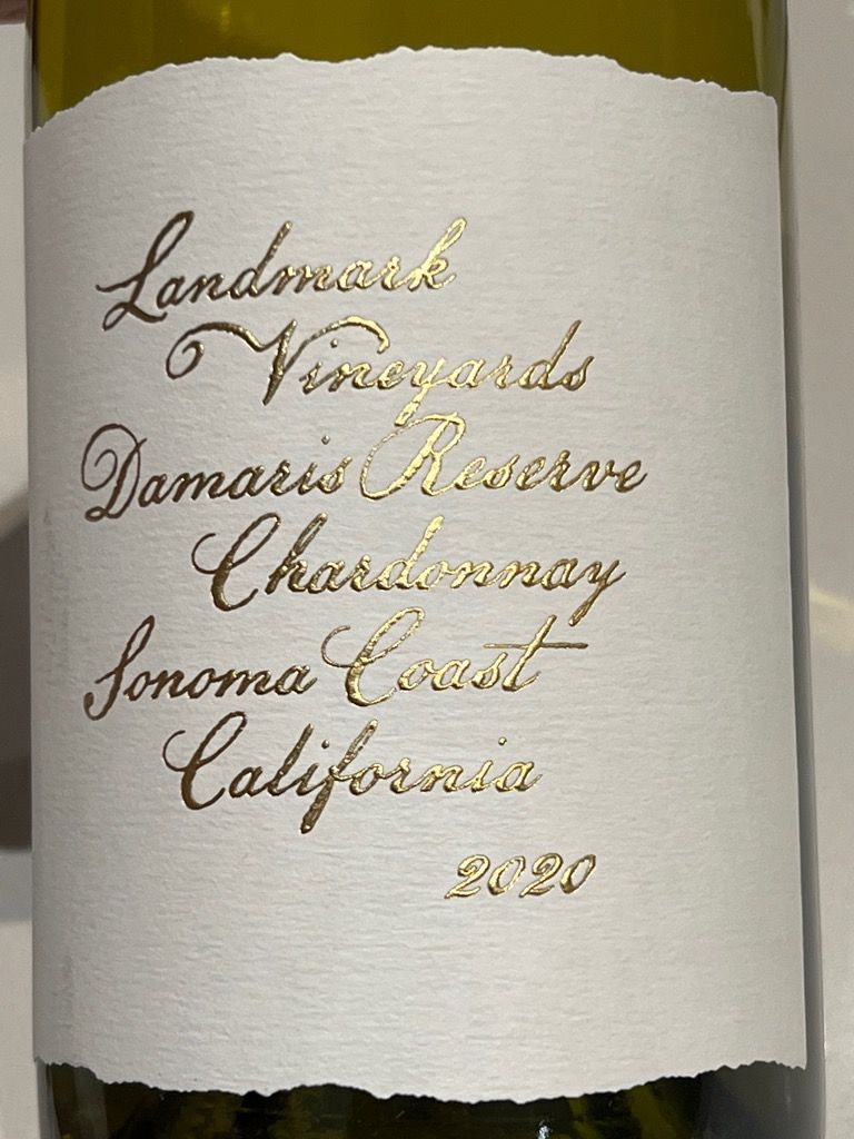 2021 Landmark Chardonnay Damaris Reserve, USA, California, Sonoma ...