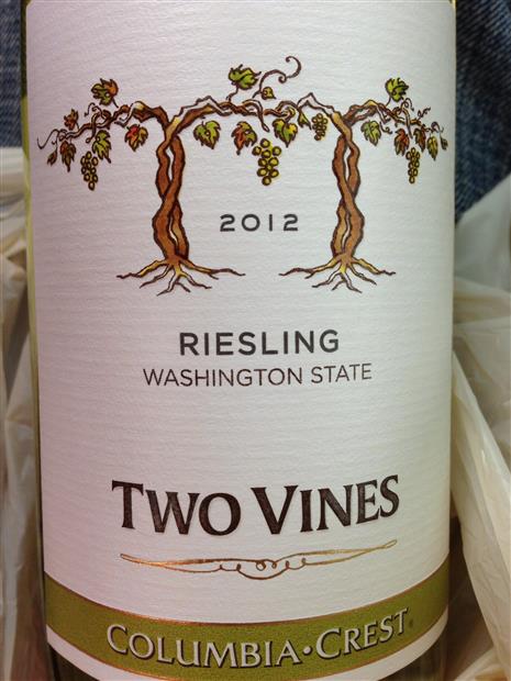 2012 Columbia Crest Riesling Two Vines, USA, Washington - CellarTracker
