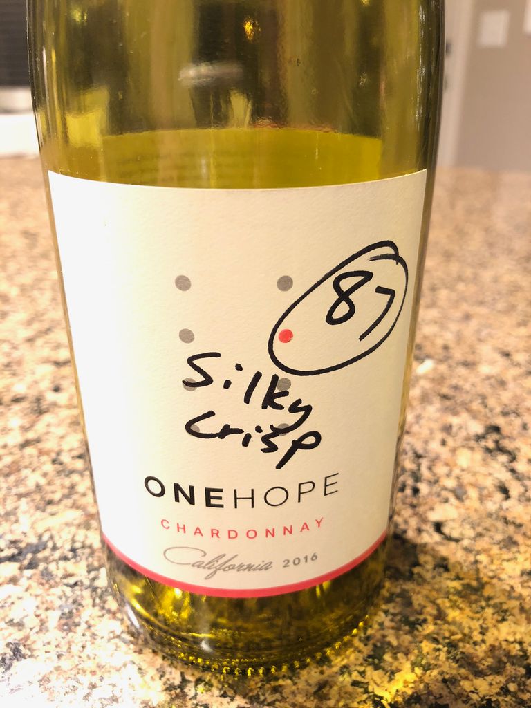 2016 One Hope Chardonnay, USA, California - CellarTracker