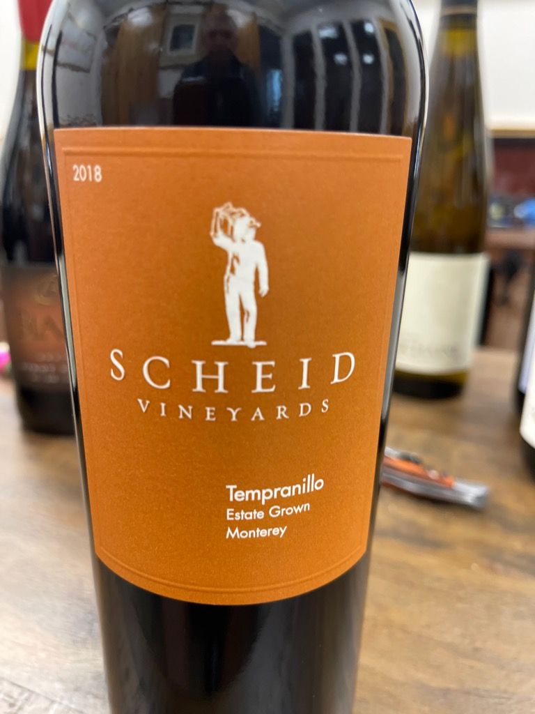 2018 Scheid Vineyards Tempranillo San Lucas Vineyard, USA, California, Central Coast, Monterey ...