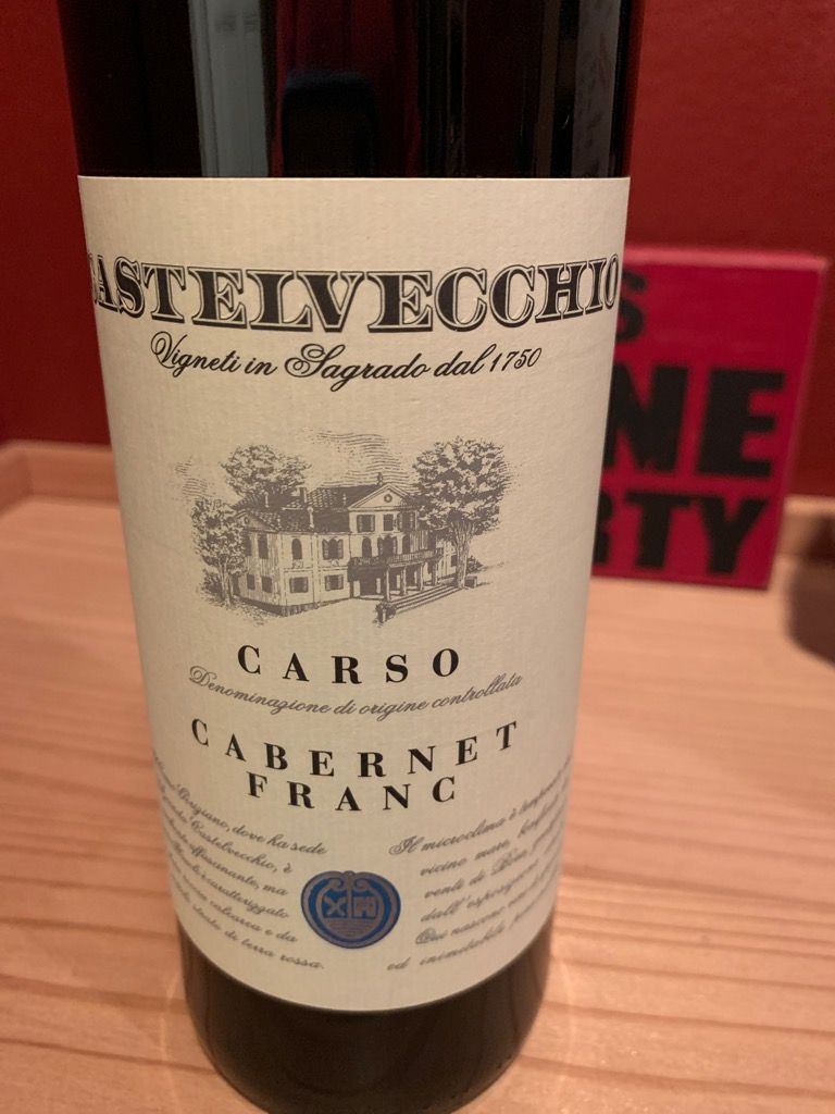 2018 Castelvecchio Carso Cabernet Franc, Italy, Friuli-Venezia Giulia ...