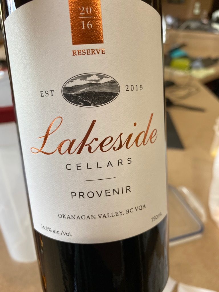 2018 Lakeside Cellars Provenir Reserve, Canada, British Columbia, Okanagan Valley, Okanagan ...