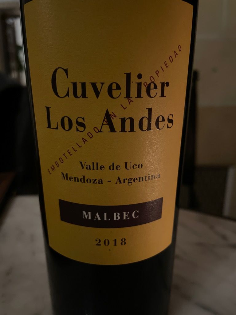 2019 Cuvelier Los Andes Merlot, Argentina, Mendoza, Valle de Uco ...