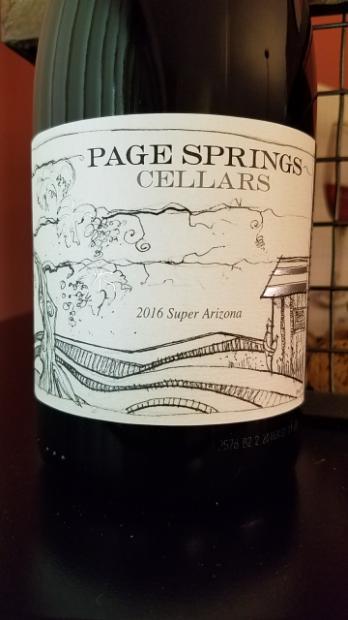 2016 Page Springs Cellars Super Arizonan Red Table Wine, USA, Arizona ...