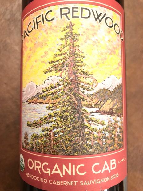 2016 Pacific Redwood Cabernet Sauvignon Organic Cab, USA, California ...