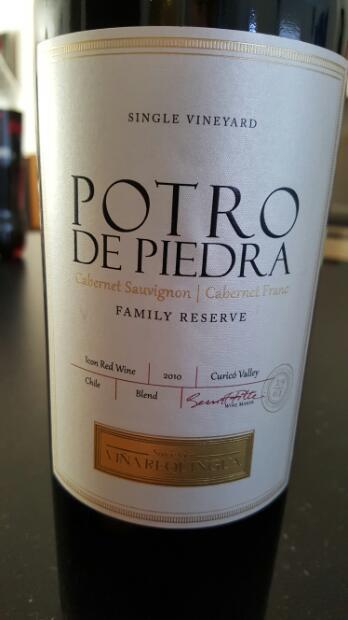 2010 Viña Requingua Cabernet Sauvignon Potro De Piedra Family Reserve ...
