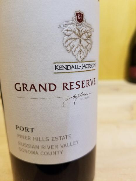 NV Kendall-Jackson Grand Reserve Port Piner Hills Estate, USA ...
