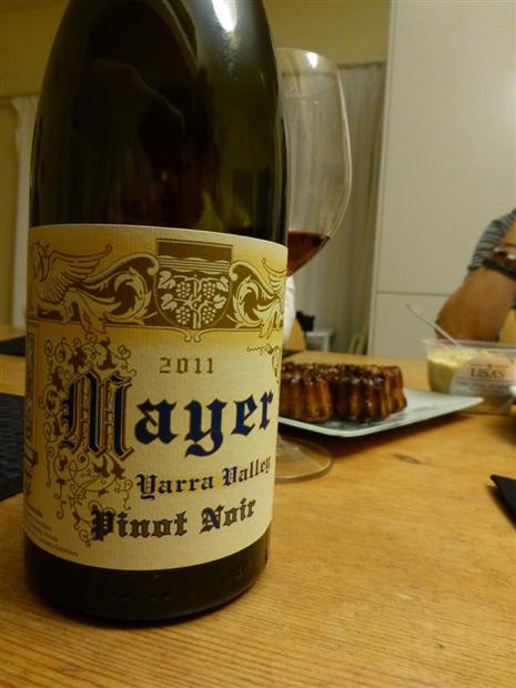 2011 Mayer Pinot Noir, Australia, Victoria, Port Phillip, Yarra Valley ...