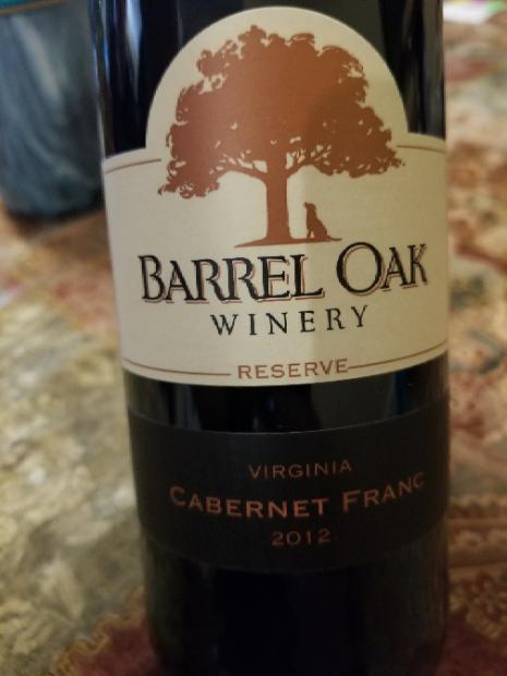 2023 Barrel Oak Winery Cabernet Franc, USA, Virginia, Northern Virginia ...