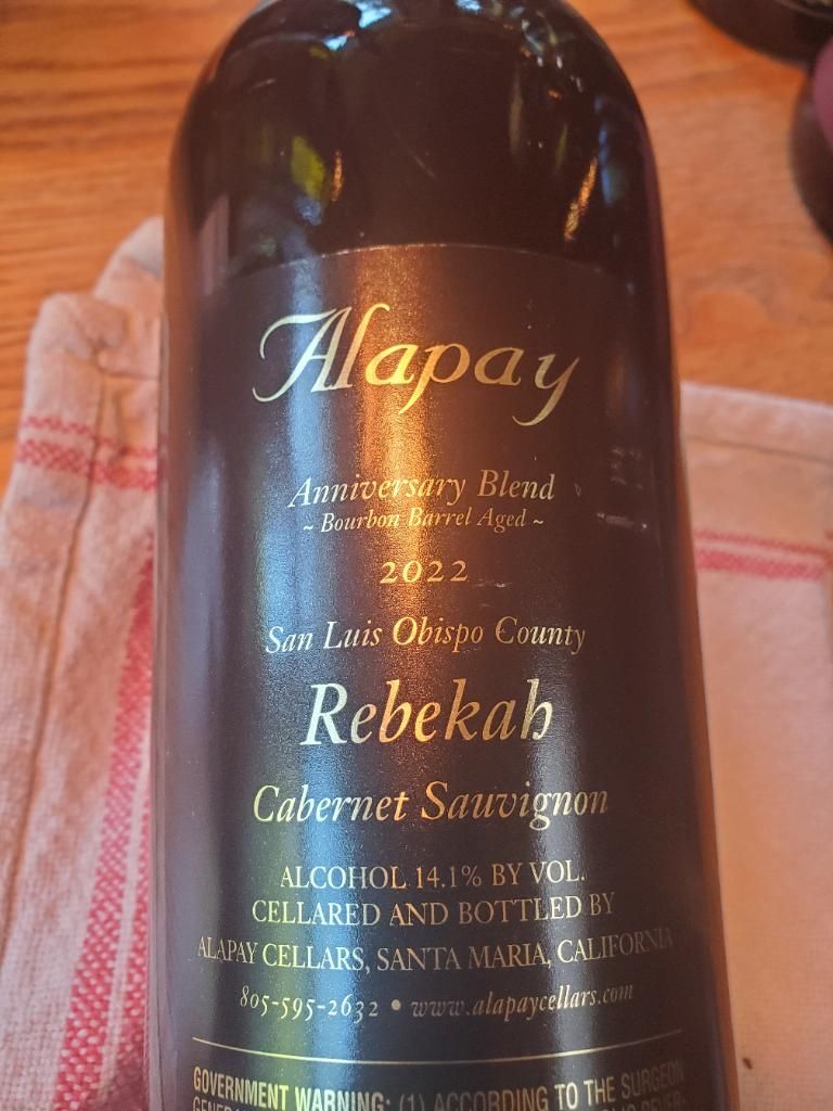 2023 Alapay Cellars Rebekah, USA, California, Central Coast, San Luis ...