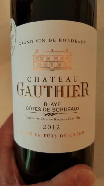 2012 Château Gauthier, France, Bordeaux, Blaye Côtes de Bordeaux ...