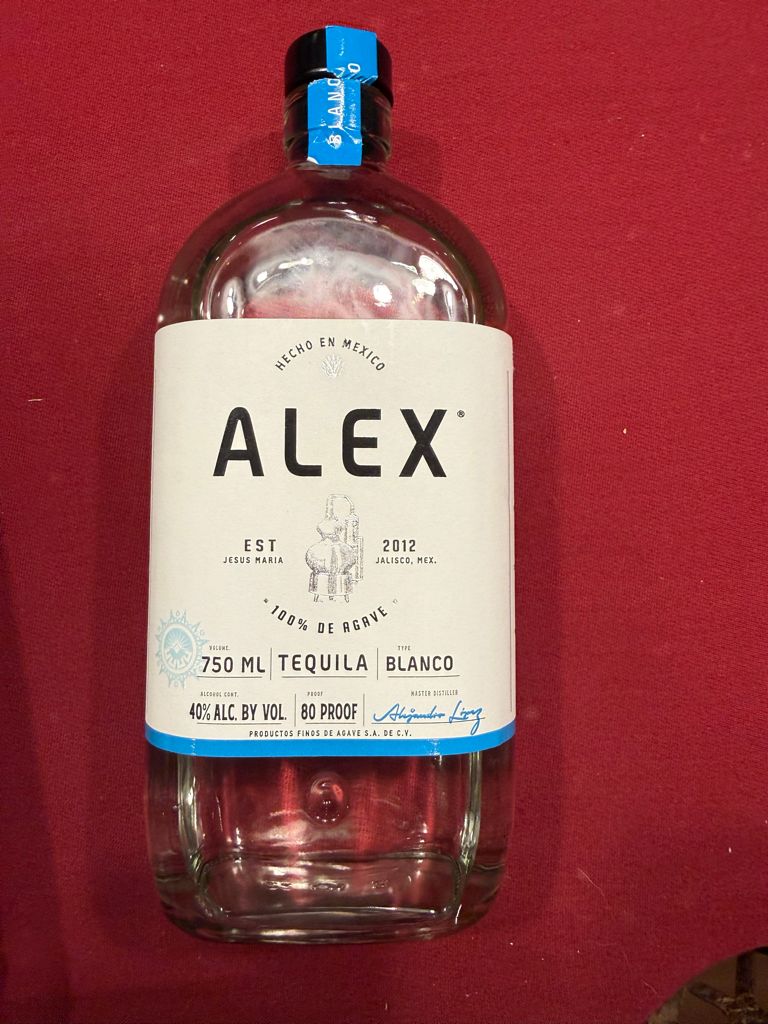 NV Productos Finos de Agave Alex Tequila Blanco, Mexico, Jalisco ...