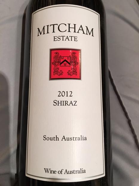 2013 Mitcham Estate Shiraz, Australia, South Australia - CellarTracker