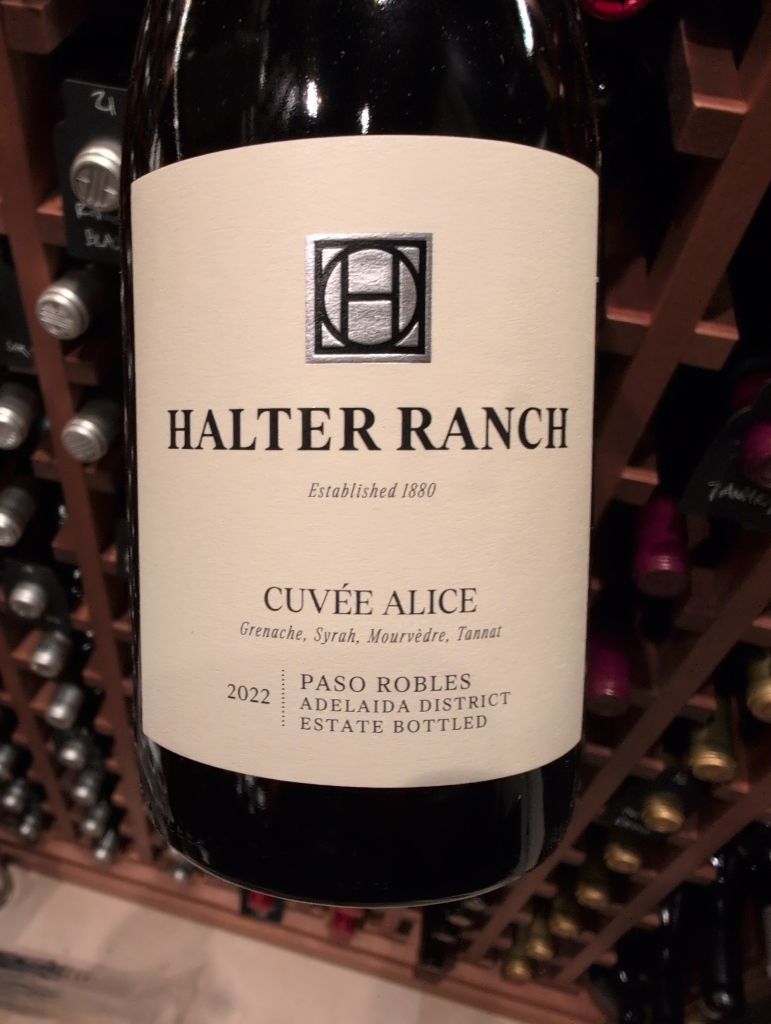 2022 Halter Ranch Cuvée Alice Estate Reserve, USA, California, Central ...