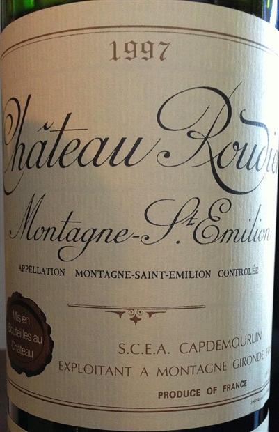 1997 Château Roudier, France, Bordeaux, Libournais, Montagne-St ...