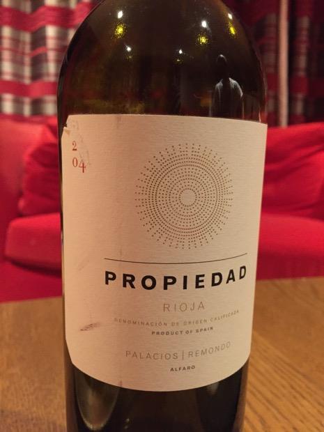 2004 Palacios Remondo Rioja Propiedad, Spain, La Rioja, Rioja ...