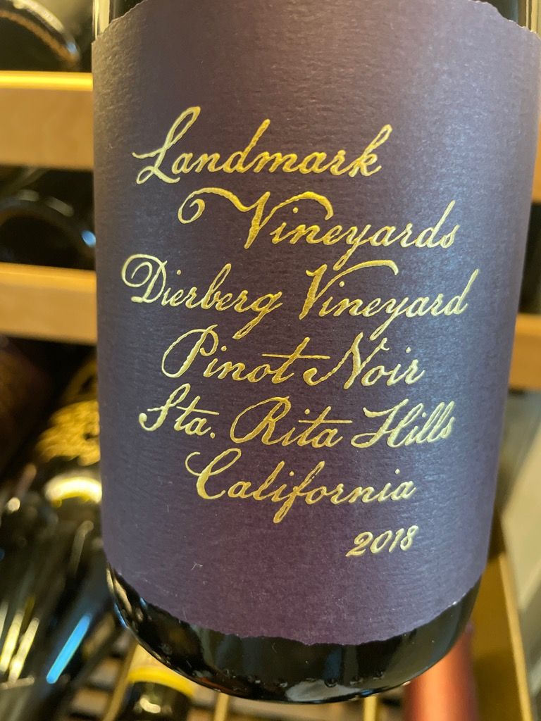 2018 Landmark Pinot Noir Kosich Vineyard, USA, California, Napa ...
