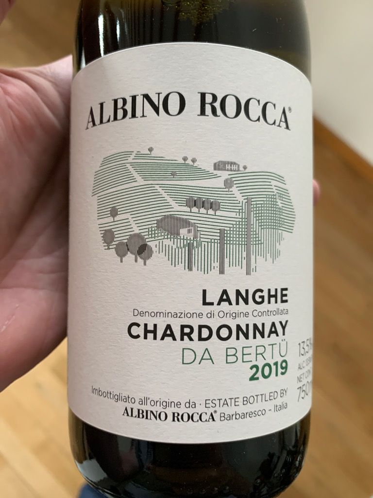 2019 Albino Rocca Langhe Chardonnay Da Bertu, Italy, Piedmont, Langhe ...