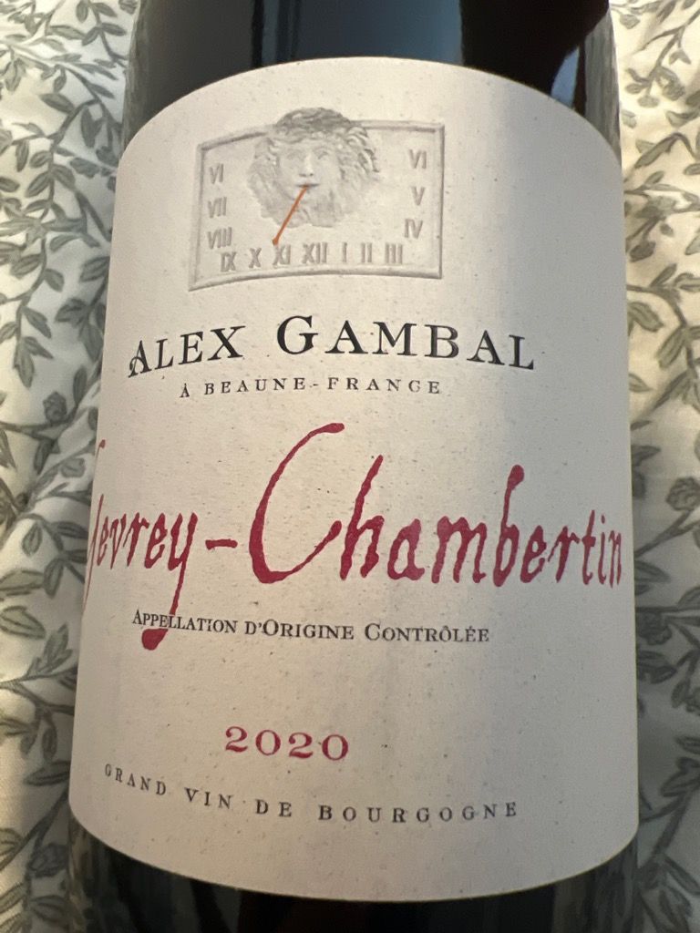 2020 Maison Alex Gambal Gevrey-Chambertin, France, Burgundy, Côte de ...