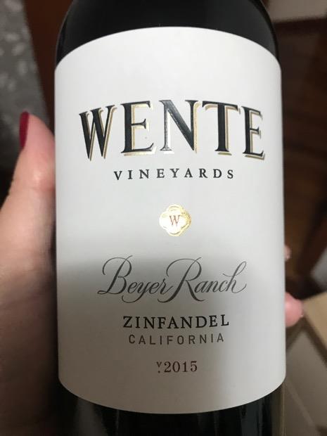 2015 Wente Vineyards Zinfandel Beyer Ranch, USA, California, San ...