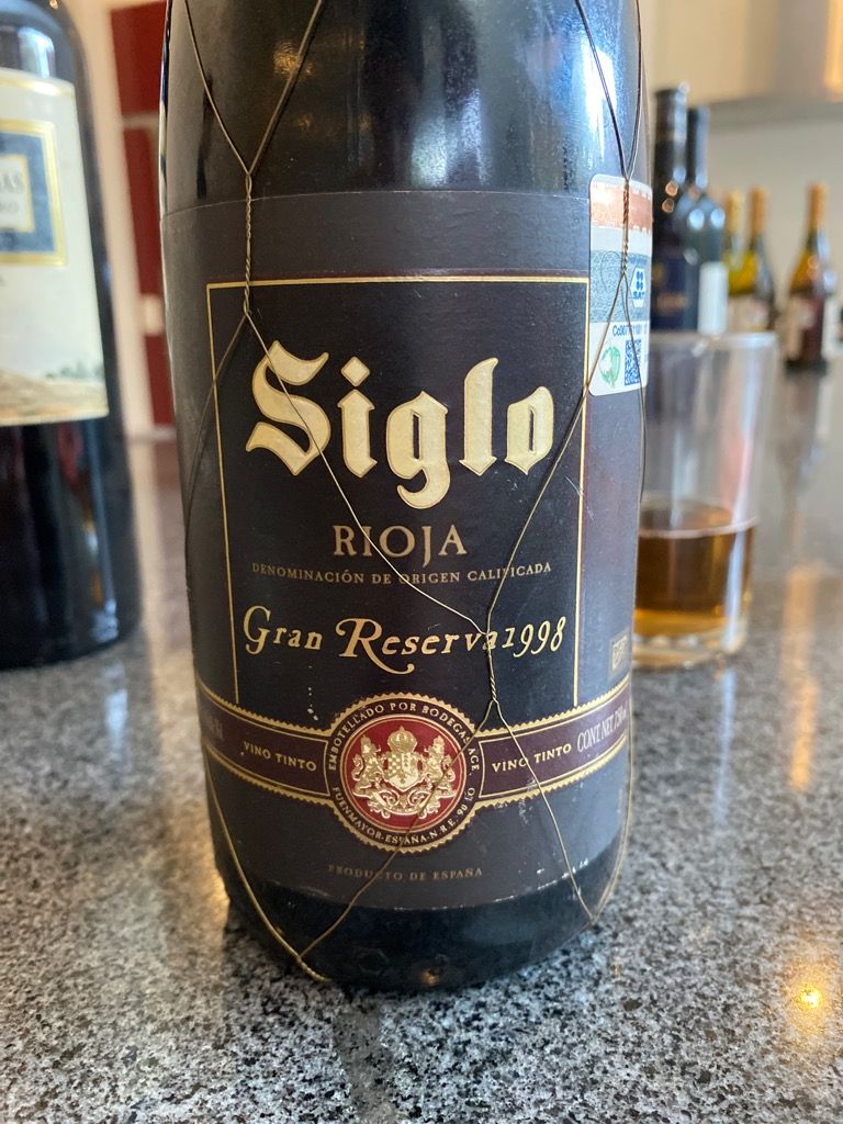1998 Siglo Rioja Gran Reserva, Spain, La Rioja, Rioja - CellarTracker