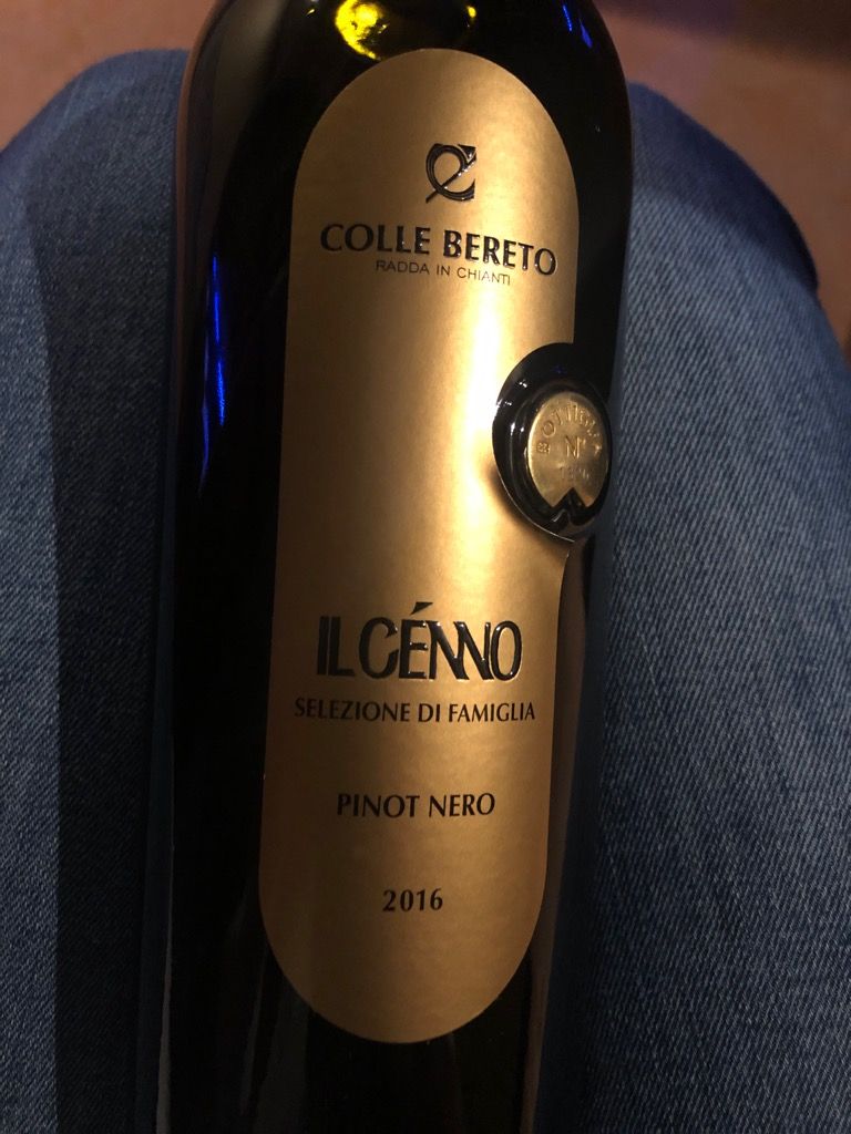 2017 Colle Bereto Pinot Nero Il Cenno, Italy, Tuscany, Toscana IGT ...