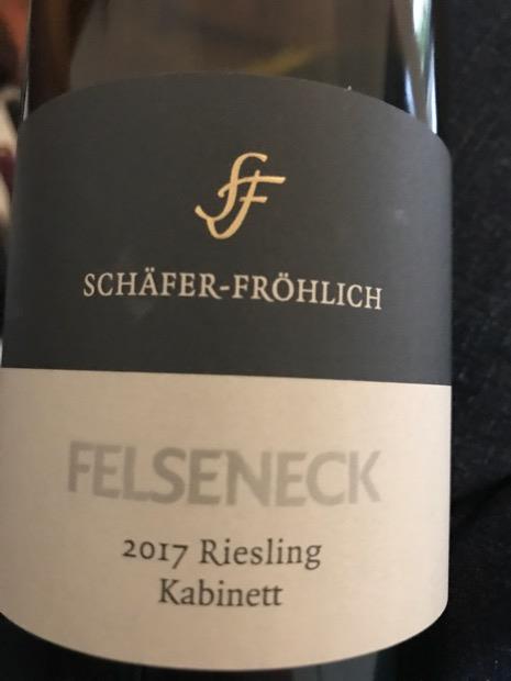 2017 Schäfer-Fröhlich Felseneck Riesling Kabinett, Germany, Nahe - CellarTracker